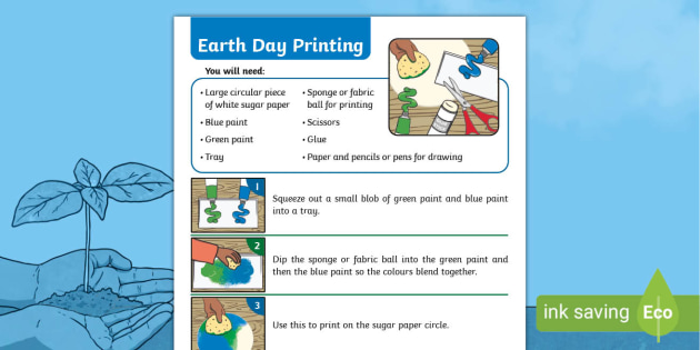 Earth Day Printing (Teacher-Made)