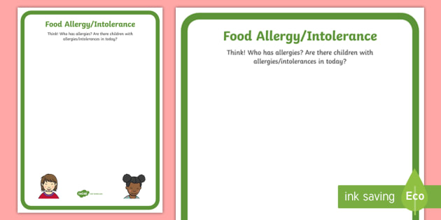 Food Allergy/Intolerance Display Poster - Pupil Food Allergies Information