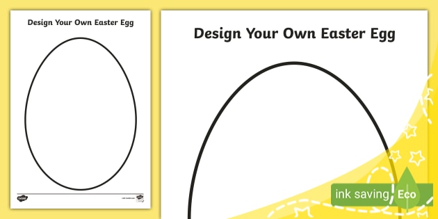 Design an Easter Egg A4 Template (teacher made)