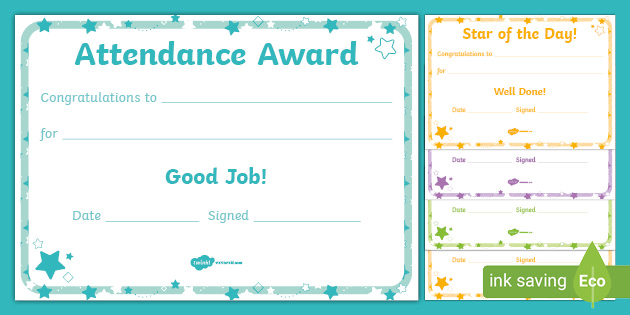 School Role Play Certificates (teacher made)