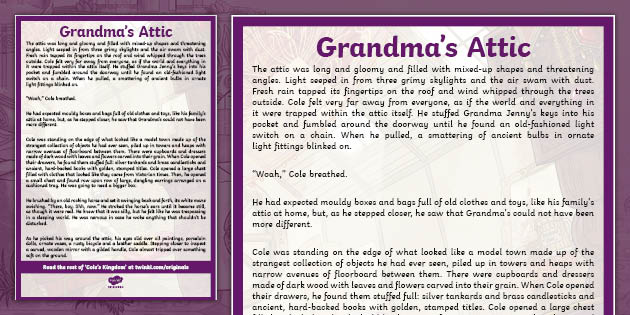 Imaginary Fantasy Setting Description KS2 Example Text