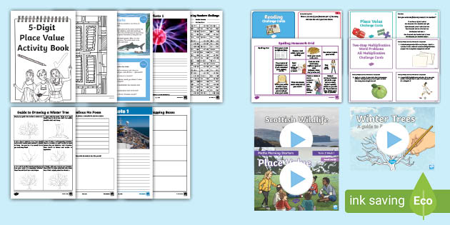 FREE! - Second Level (Primary 6) Remote Learning Activity and Revision Pack