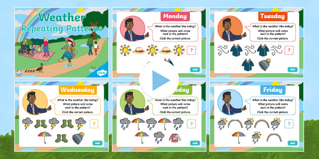 👉 Weather Repeating Patterns PowerPoint (teacher made)