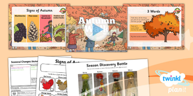 Science: Seasonal Changes (Autumn and Winter): Autumn Walk Year 1 ...