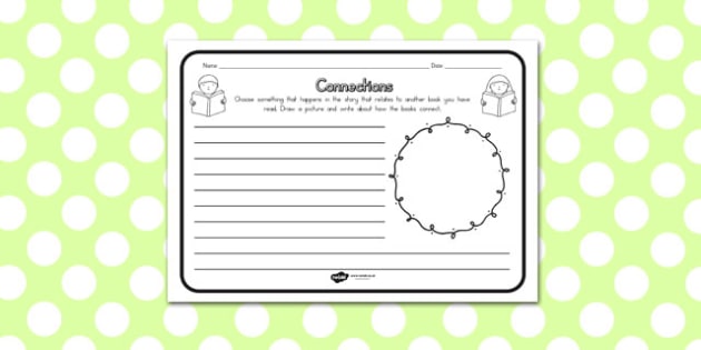 Connections Comprehension Worksheet