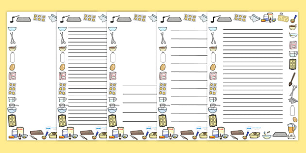 FREE! - Cooking Page Borders - cooking, page borders, cook, baking, baking