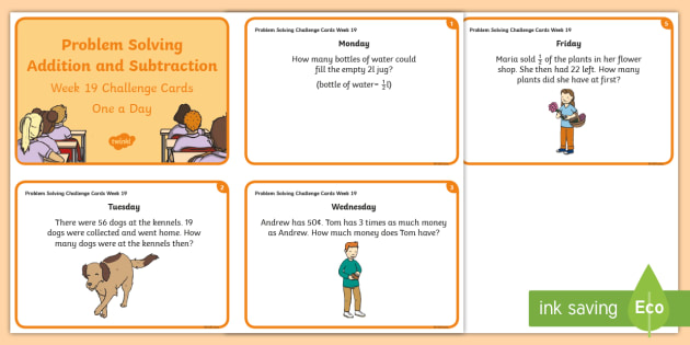 Week 19 - Version 2 - Problem Solving - One a day - Challenge Cards