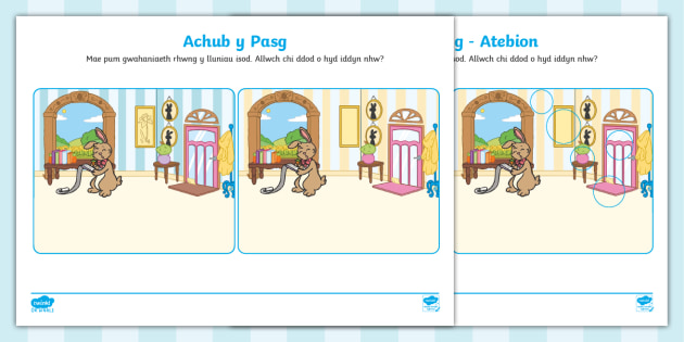 Achub y Pasg: Beth Yw'r Gwahaniaeth? (teacher made)