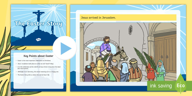 FREE! - Easter Story Task Setter Powerpoint Pack (Editable) - easter