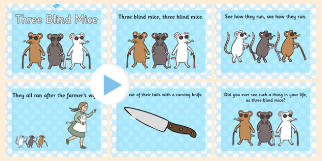 Three Blind Mice Story PowerPoint (Teacher-Made)