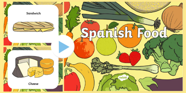 Spanish Food PowerPoint | Introduction to Foods | Twinkl