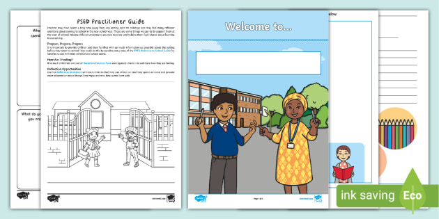 EYFS PSED Welcome to School Activity Pack (teacher made)