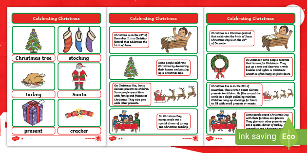 Let’s Learn About Celebrating Christmas Fact File