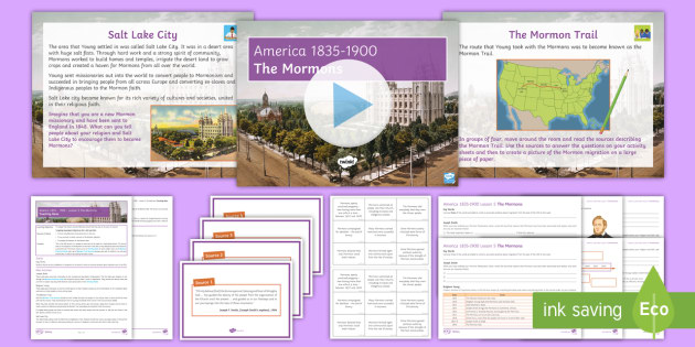 America 1835-1900 Lesson 5: The Mormons (teacher made)