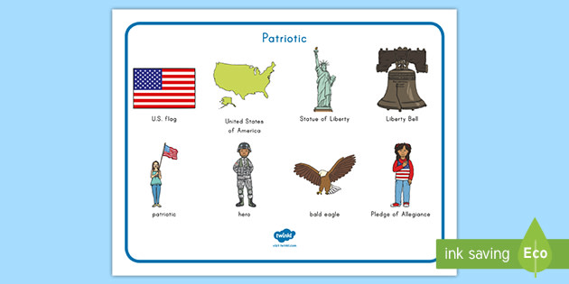 FREE! - Patriotic Word Mat (teacher made)