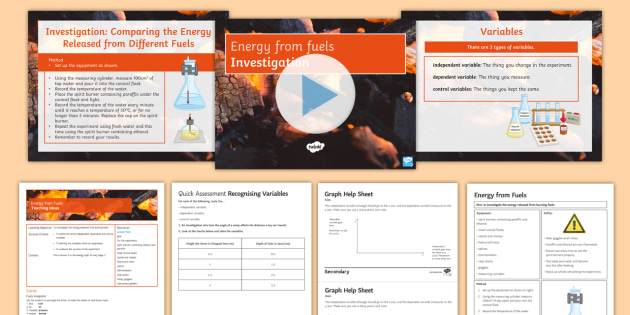 Energy Lesson 4: Energy from Fuels (teacher made)