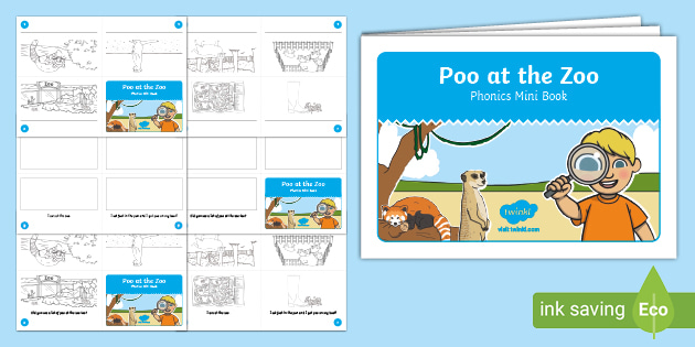 Poo at the Zoo: Phase 3 Phonics Mini Story Book