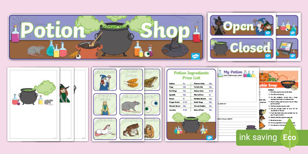 Potion Shop Role Play Pack (teacher made)