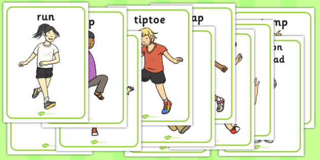 Train Driver Movement Picture Cards (teacher made)