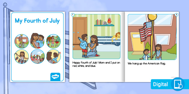 My 4th of July eBook | Interactive 4th of July Book | Twinkl
