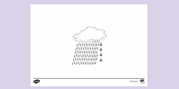 Precipitation Colouring | Colouring Sheets (teacher made)