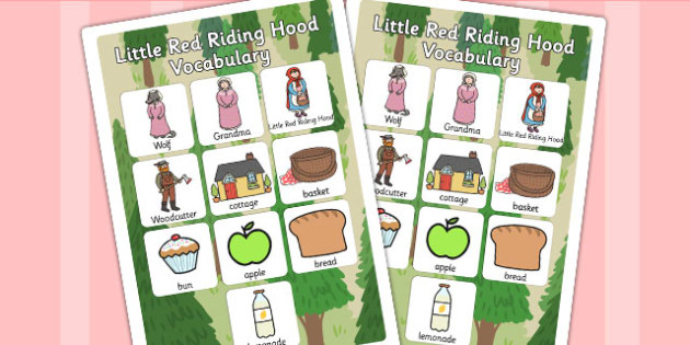 Little Red Riding Hood Vocabulary Poster