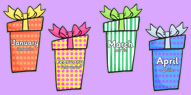 Months Of The Year Birthday Display • Twinkl.com.au