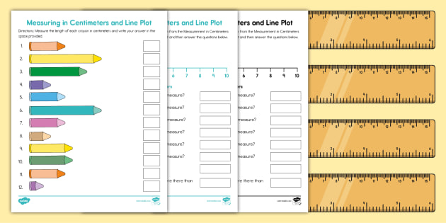 Measuring in Centimeters and Line Plot Activity
