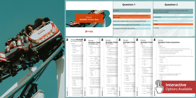 Forces Quizzes | twinkl.ca