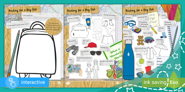 Packing for a Day Out (teacher made)