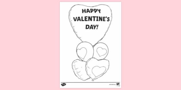 FREE! - Valentine's Day Colouring | Colouring Sheets