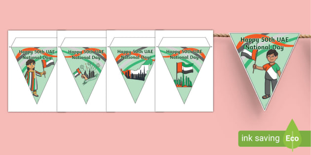 The 50th UAE National Day Display Bunting