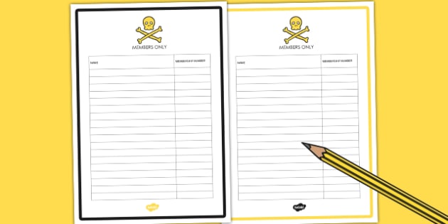 Editable Club Membership List