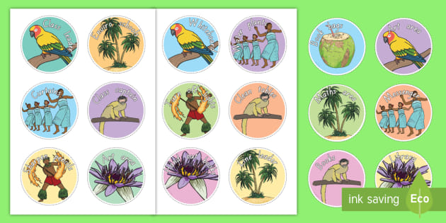 Tropical Job Labels (Teacher-Made)