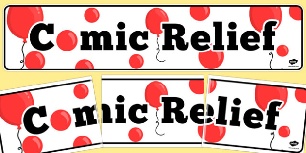 FREE! - Comic Relief Display Banner (teacher made)