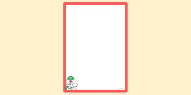 FREE! - Doctor Kit Page Border | Page Borders | Twinkl