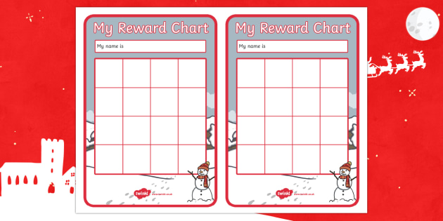 Snowman Themed Reward Chart (teacher made)
