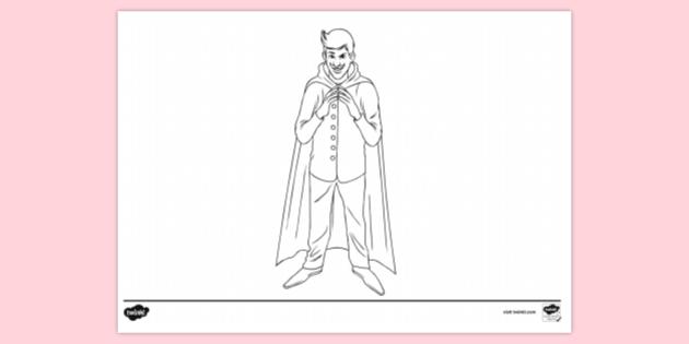 Pantomime Villain Colouring Sheet | Colouring Sheets