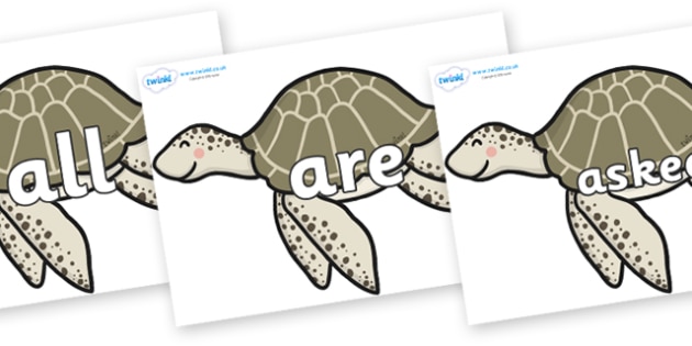 FREE! - Tricky Words on Turtles (teacher made)