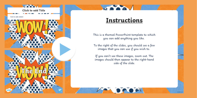 FREE! - Pop Art PowerPoint Background (teacher made)