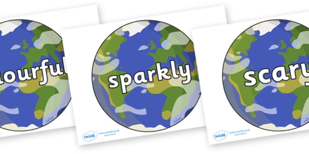 FREE! - Wow Words on Planet Earth (teacher made)