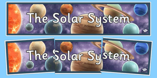 FREE! - Solar System Display Banner (teacher made)