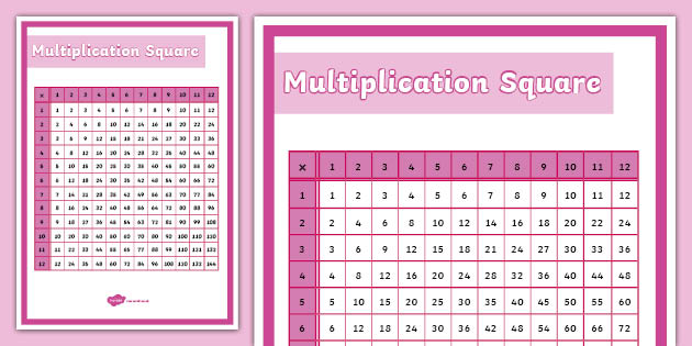 Multiplication Square