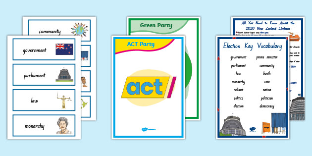 NZ Elections Display Pack (creat de profesori)