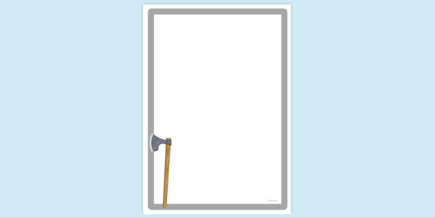 Axe Page Border | Page Borders | Twinkl (teacher made)