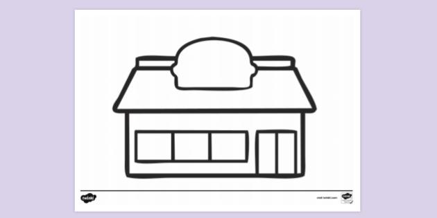 FREE! - Bakery Icon Colouring Sheet (Teacher-Made)