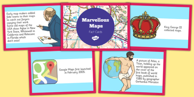 Marvellous Maps Fact Cards (teacher made)