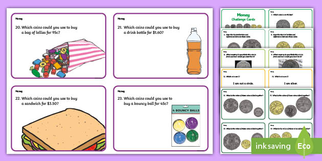 F-2 Currency Maths Challenge Cards⎹ Financial Maths