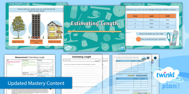 Estimating Answers Year 4 Maths | Estimating Length Lesson 1