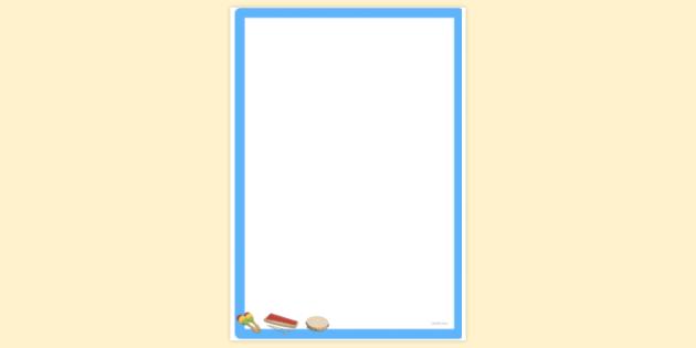 FREE! - Picture of Instruments Page Border | Page Borders | Twinkl